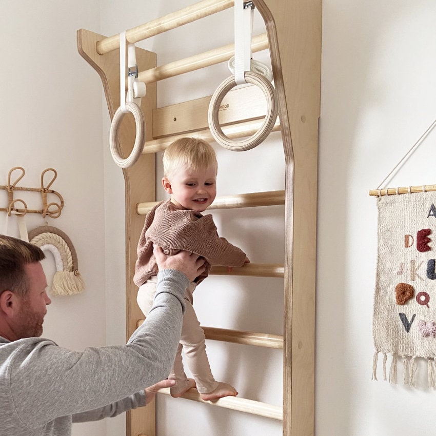 FitWood TAIMI Mini Wall Bars (5 Colour Options) | Bex n Boo