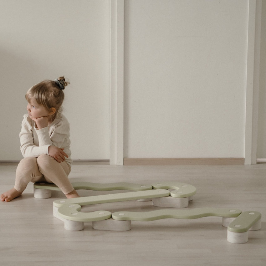FitWood POLKU Large Balance Beam (2 Colour Options) | Bex n Boo