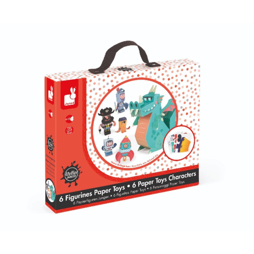 Janod Boys Paper Toy's Characters | Bex n Boo