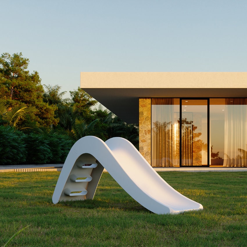 Jupiduu Outdoor Slide In White | Bex n Boo