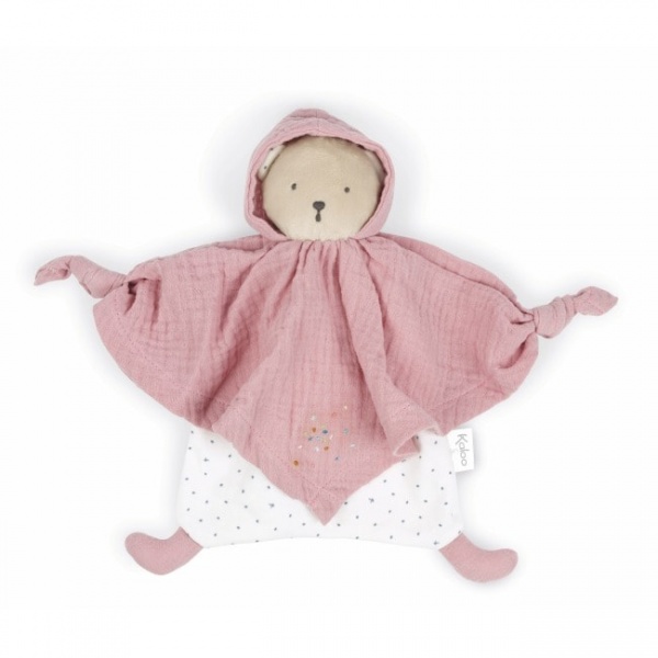 Kaloo Petit Pas Pink Bear Doudou | Organic Cotton | Bex n Boo