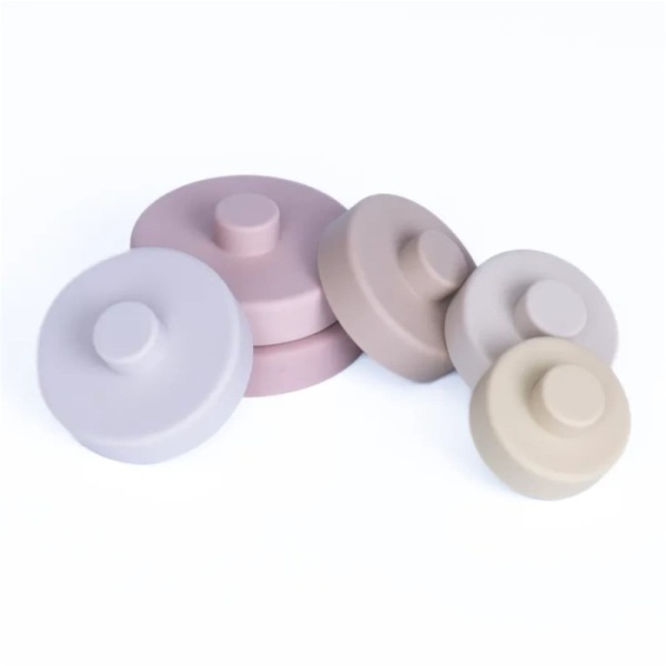 Pellianni Pinkish Silicone Stacking Toy | Bex n Boo