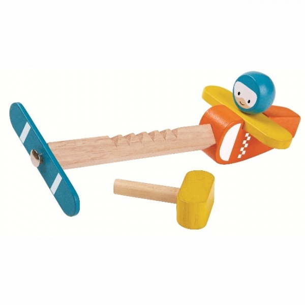 Plan Toys Spin 'N' Fly Airplane. Educational Wooden Toys | Bex n Boo