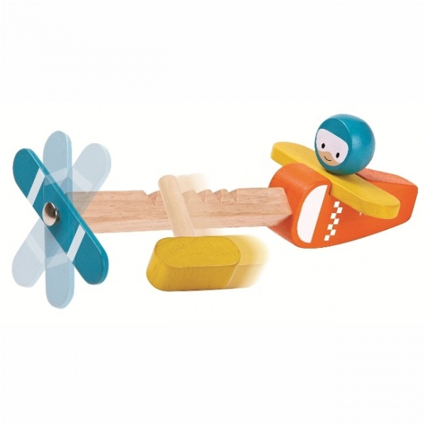 Plan Toys Spin 'N' Fly Airplane. Educational Wooden Toys | Bex n Boo