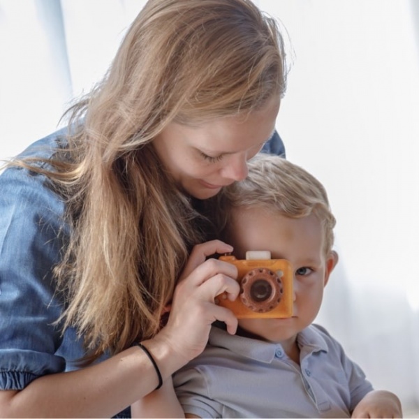 Plan Toys My First Camera Yellow | Orchard Collection | Bex n Boo
