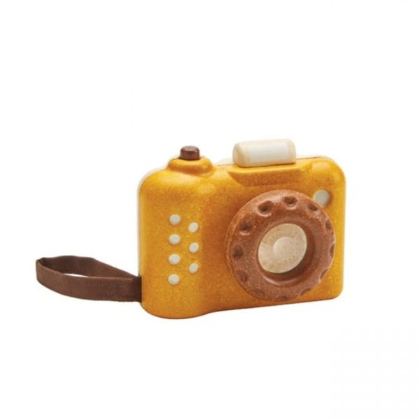 Plan Toys My First Camera Yellow | Orchard Collection | Bex n Boo