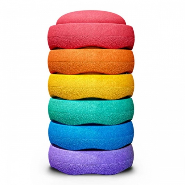 Stapelstein Original Rainbow Classic - Set of 6 Stepping Stones | Bex n Boo