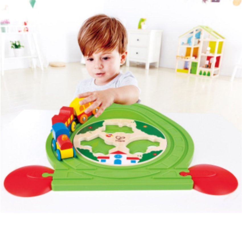 Hape Train Track Puzzle | Shape Sorter | Bex n Boo