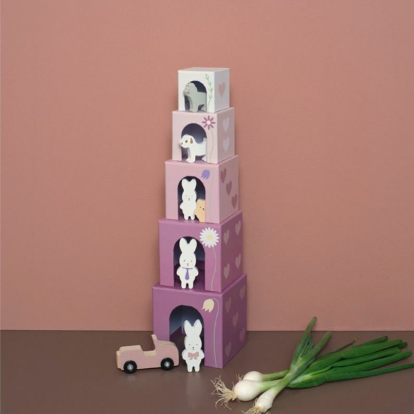 Jabadabado Bunny Stacking Cubes | Bex n Boo