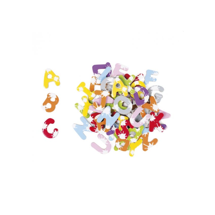 Janod Set Of 52 Splash Magnetic Letters | Bex n Boo