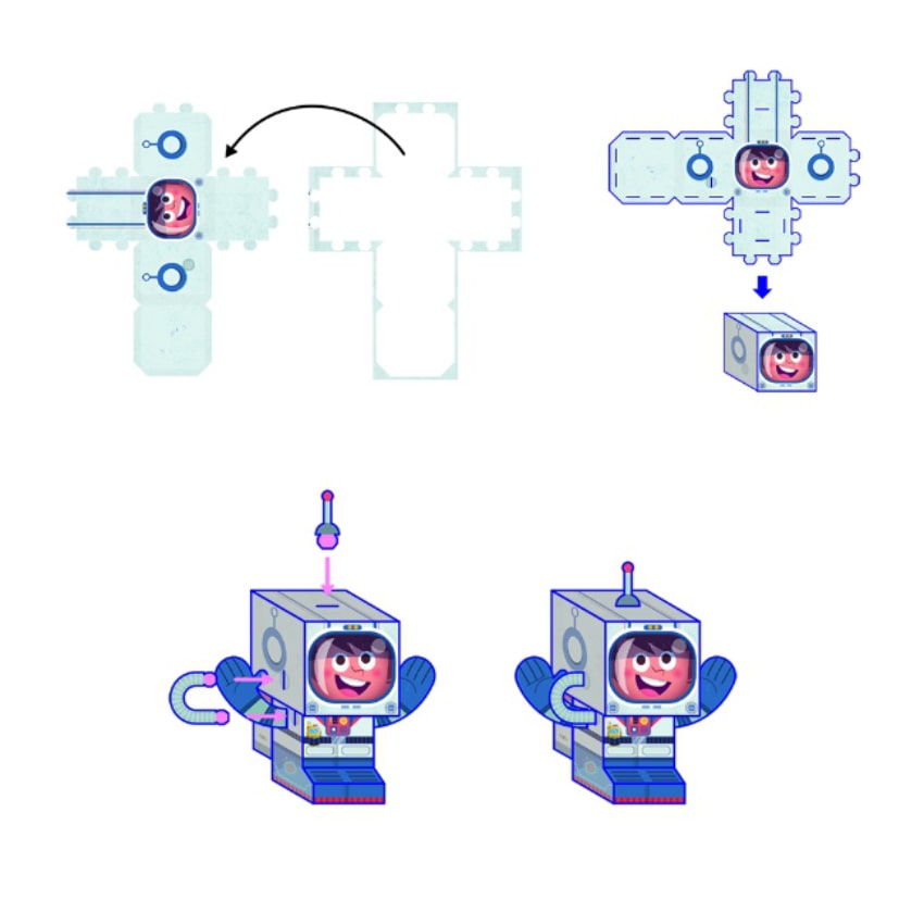 Janod Boys Paper Toy's Characters | Bex n Boo