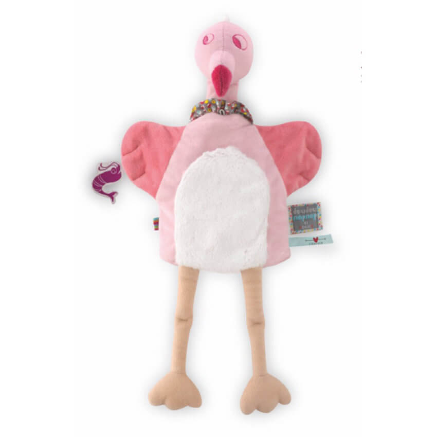 Kaloo Nopnop Pinky Flamingo Hand Puppet | Bex n Boo