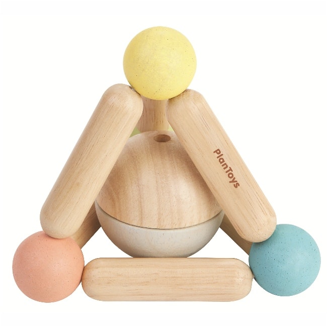 Plan Toys Triangle Clutching Toy. Sensory Toys For Babies | Bex n Boo