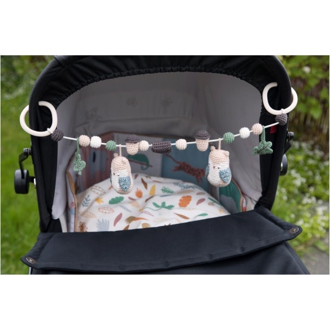 Sebra Crochet Pram Toy Woodland Blinky The Owl | Bex n Boo